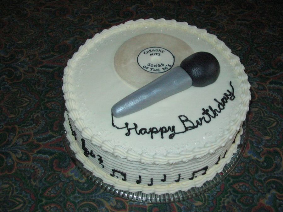 Karaoke Birthday Cake - CakeCentral.com