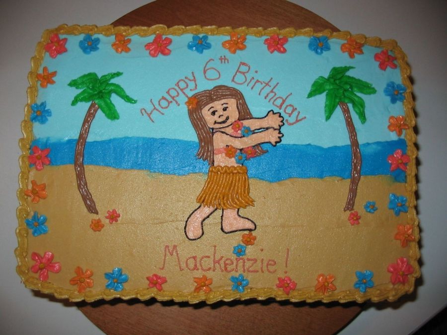 Hula Girl Cake - CakeCentral.com