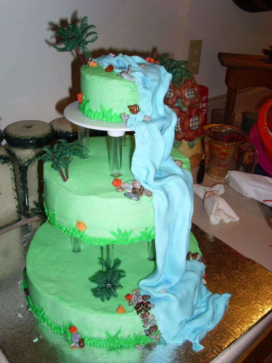 Waterfall Cake - CakeCentral.com