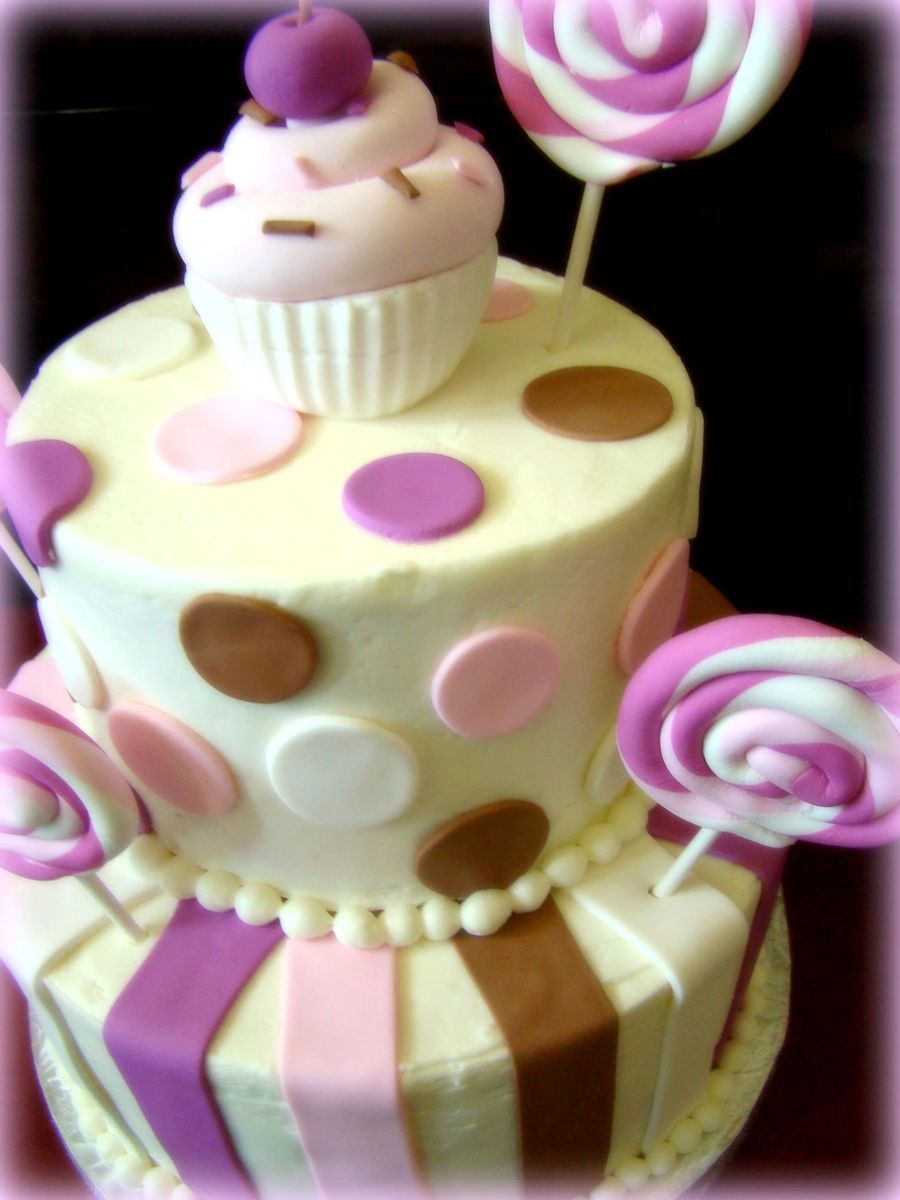 Lollipops And Cupcake - CakeCentral.com