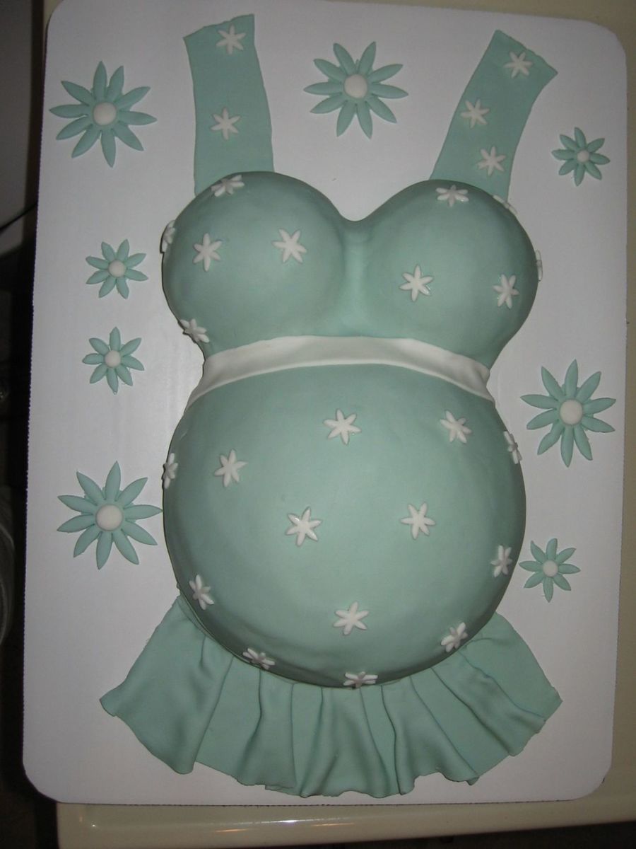 Pregnant Belly Cake - CakeCentral.com