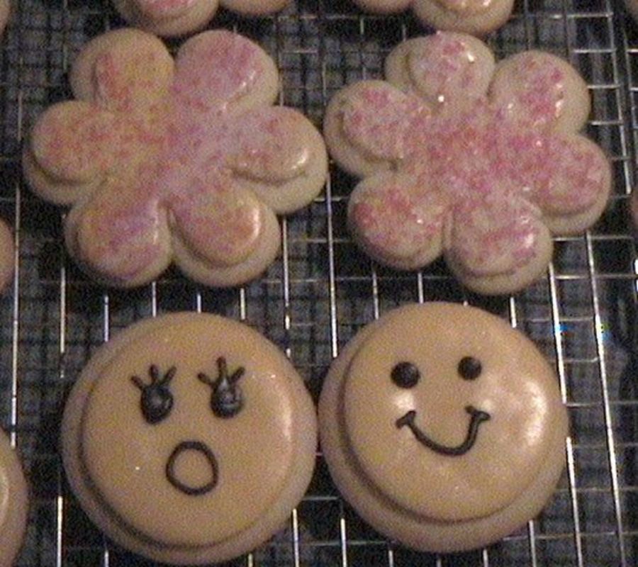 Flower And Smiley Cookies - CakeCentral.com