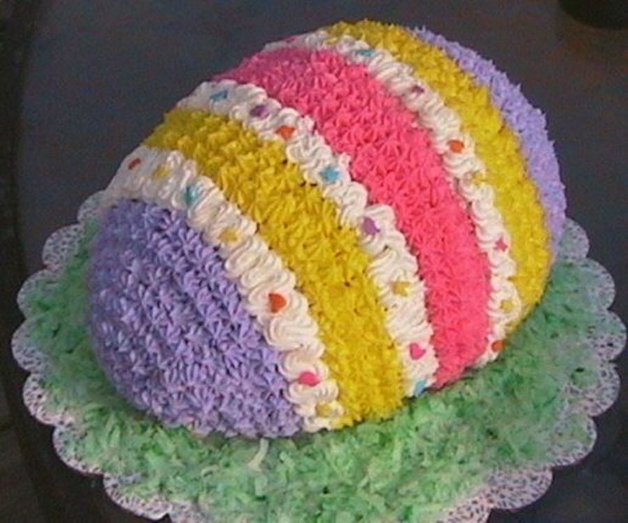 Easter Egg Cake - CakeCentral.com