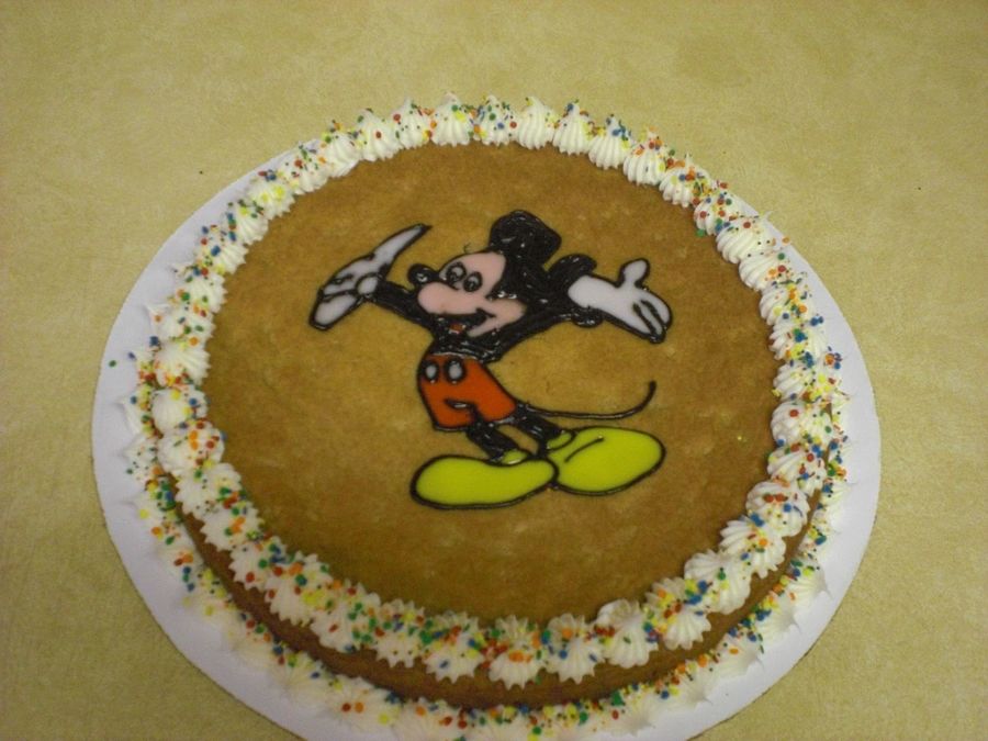 Mickey Mouse Cookie Cake - CakeCentral.com