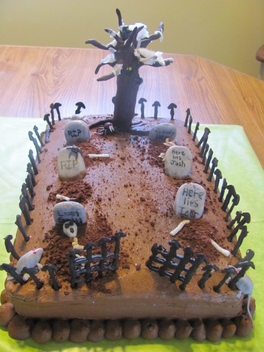 Graveyard Cake - CakeCentral.com