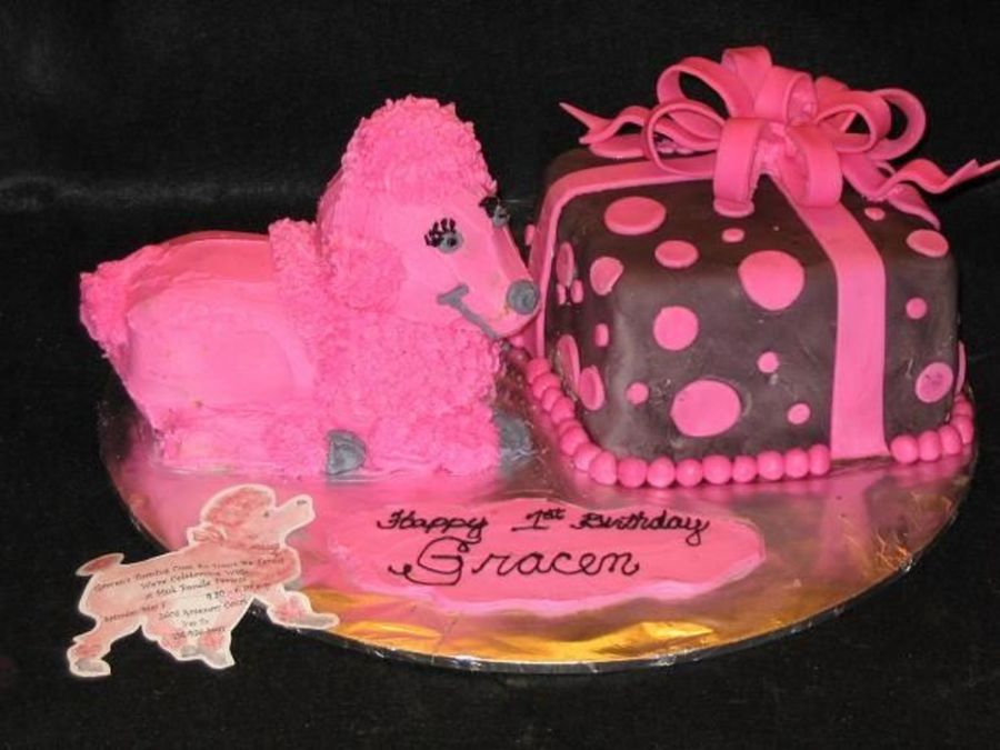 Pink Poodle Cake - CakeCentral.com