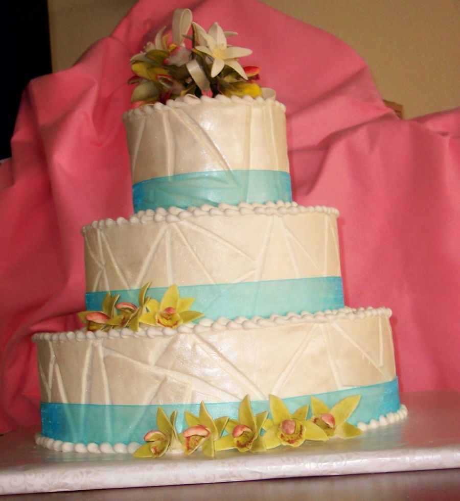 Mosaic Wedding Cake - CakeCentral.com