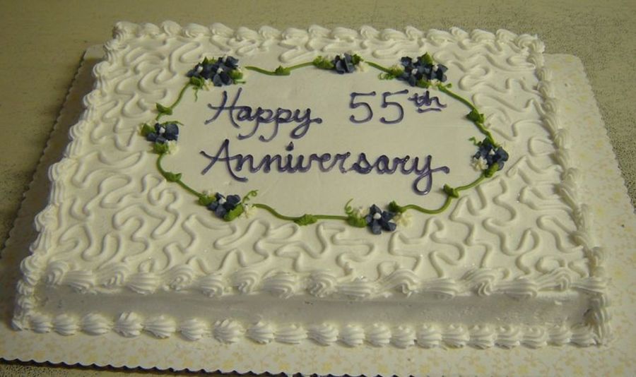 55Th Anniversary - CakeCentral.com