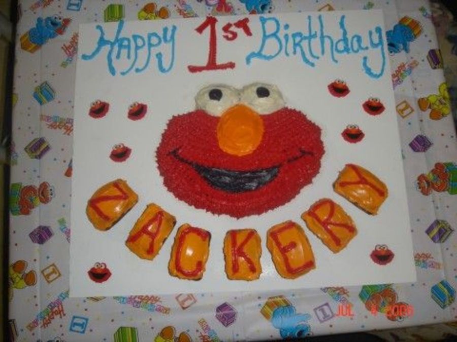 Elmo 1St Birthday Cake - CakeCentral.com