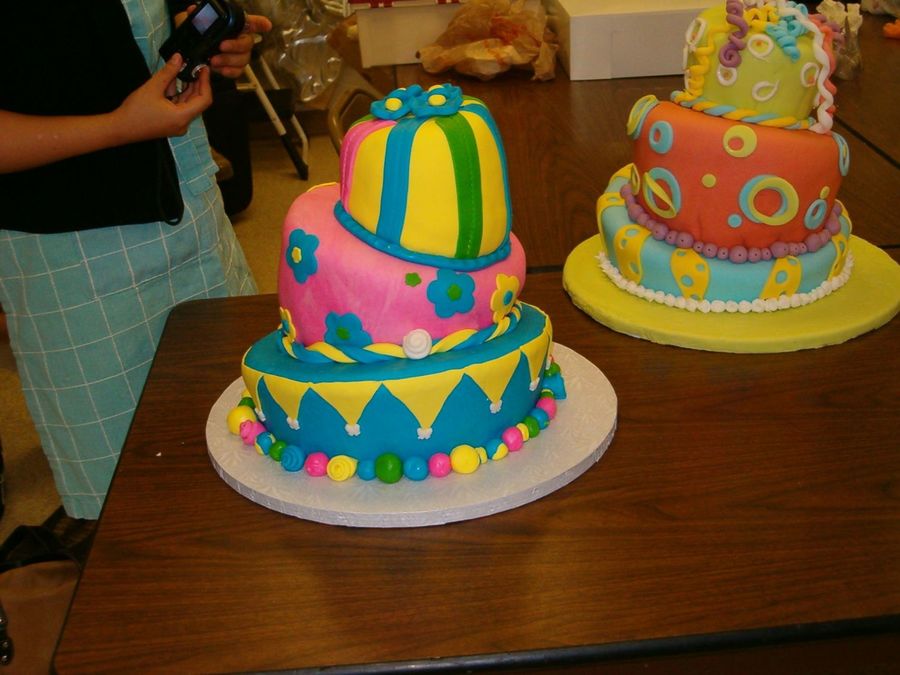 Whimsical Class Cake - CakeCentral.com