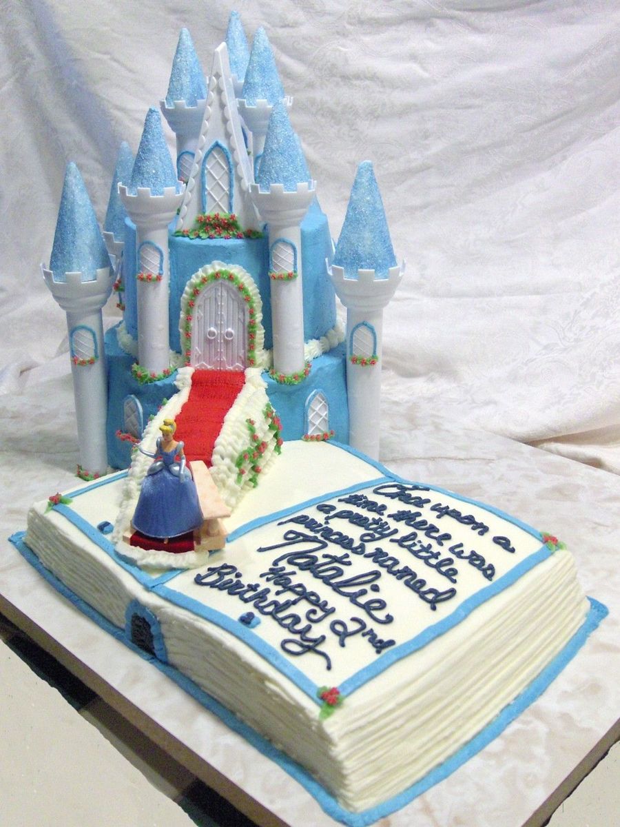 Storybook With Cinderella Castle - CakeCentral.com