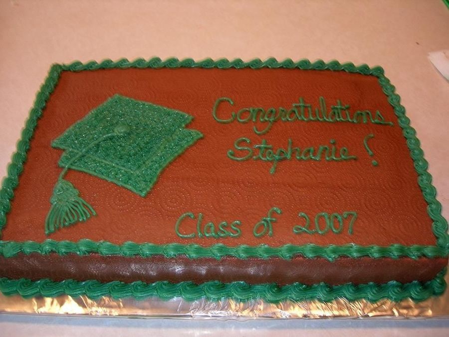 Chocolate Graduation Cake - CakeCentral.com