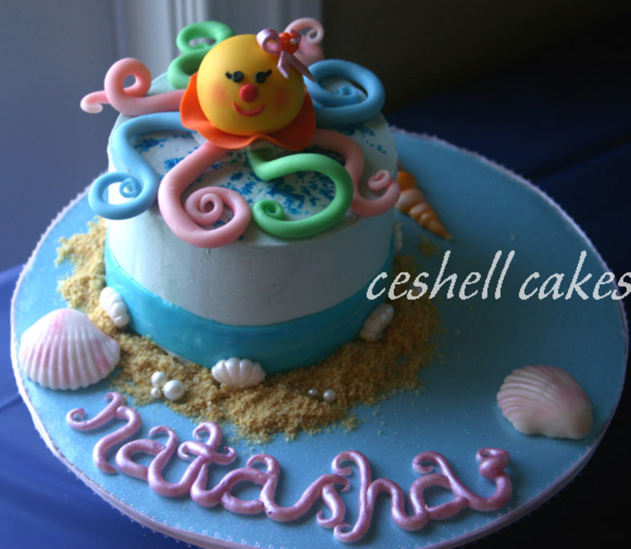 Octopus Smash Cake - CakeCentral.com