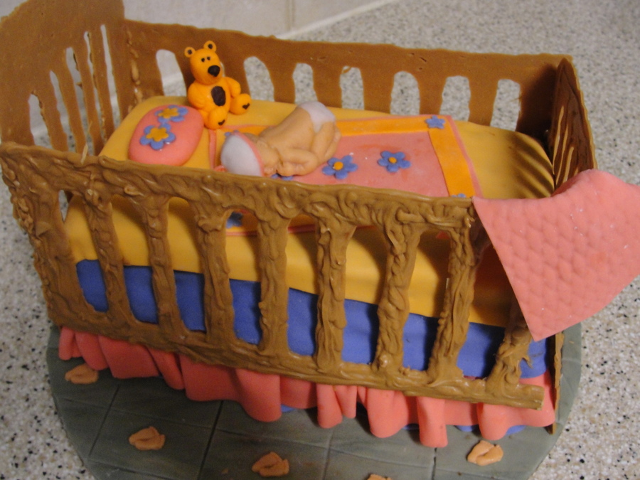 Baby Crib Cake - CakeCentral.com