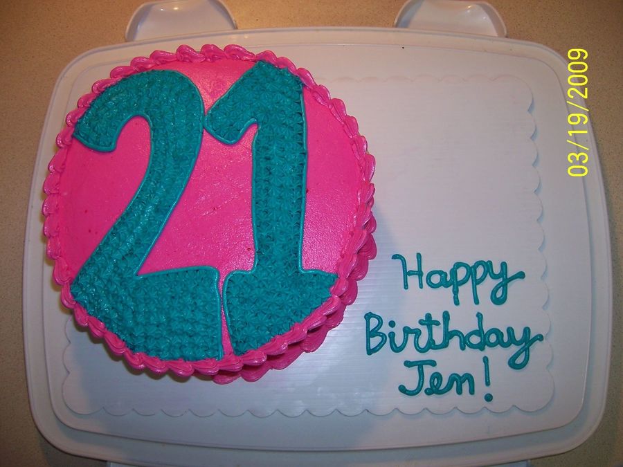 21St Birthday Cake - CakeCentral.com