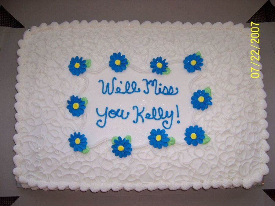 Going Away Cake - CakeCentral.com