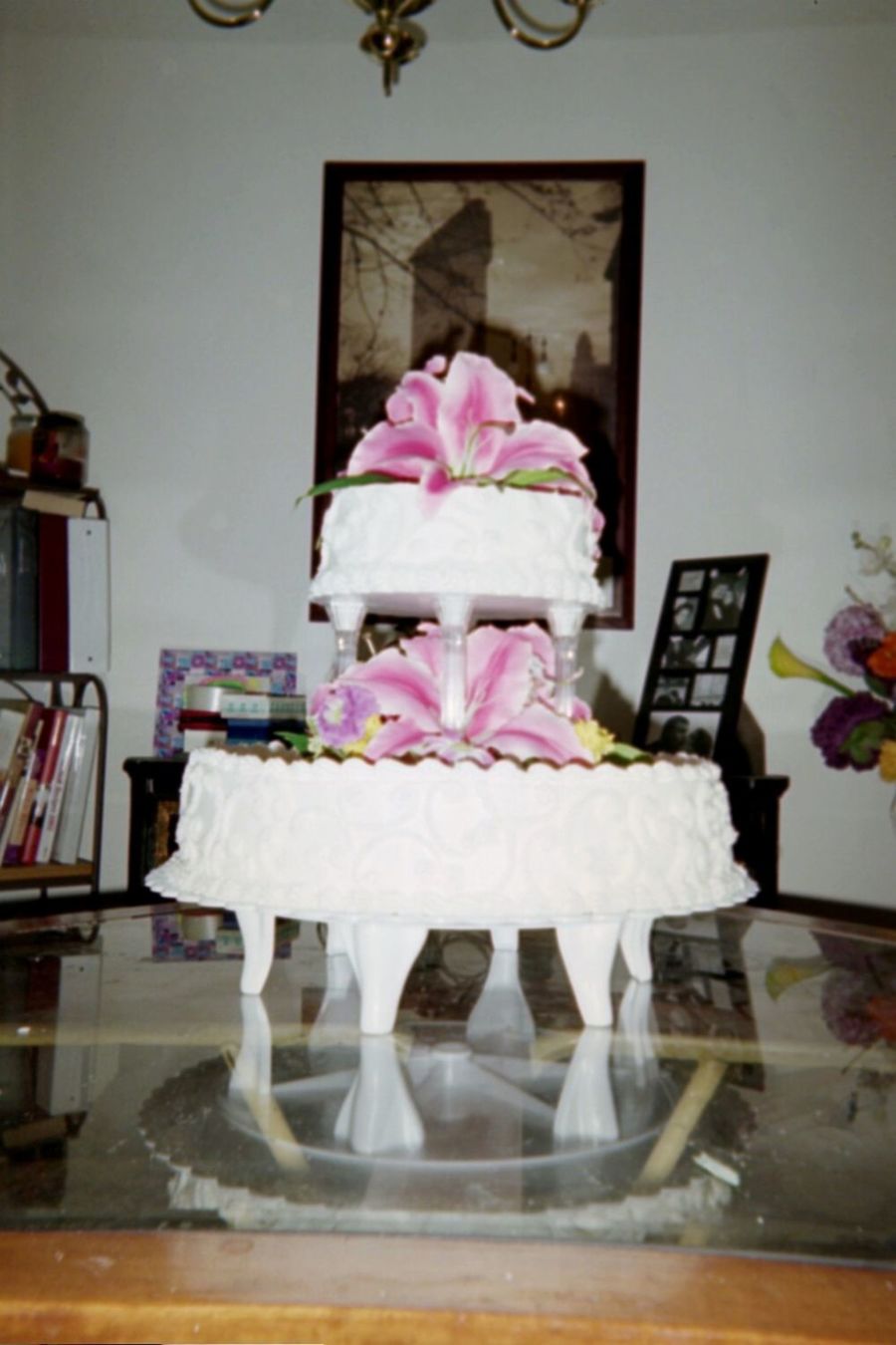 1St Wedding Cake Scrollwork - CakeCentral.com