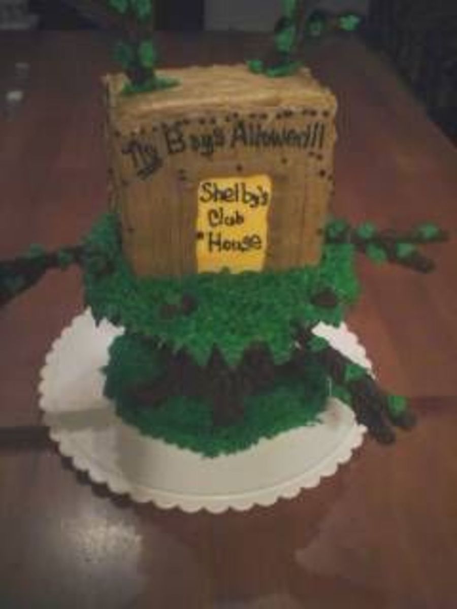 Treehouse Birthday Cake - CakeCentral.com