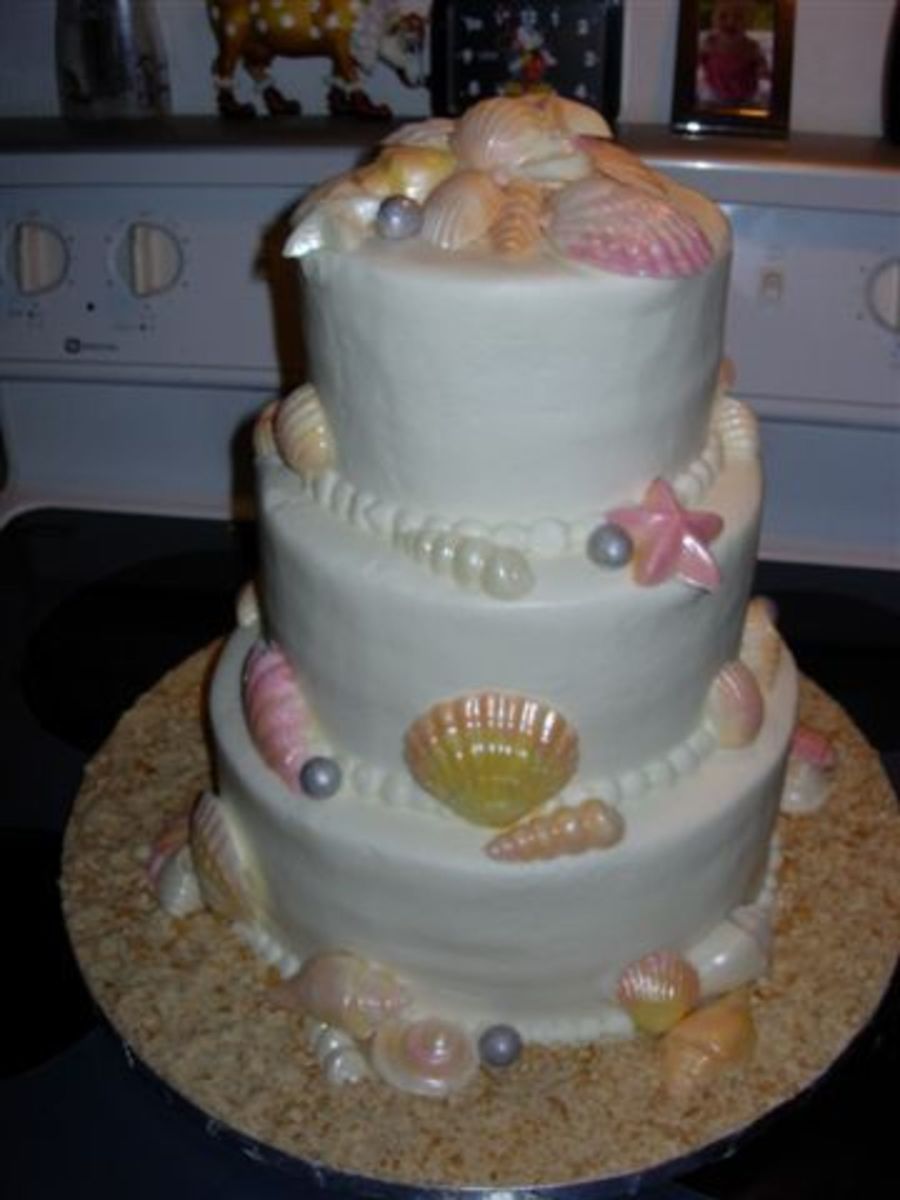 Seashell Cake Sweet 16Th Birthday - CakeCentral.com