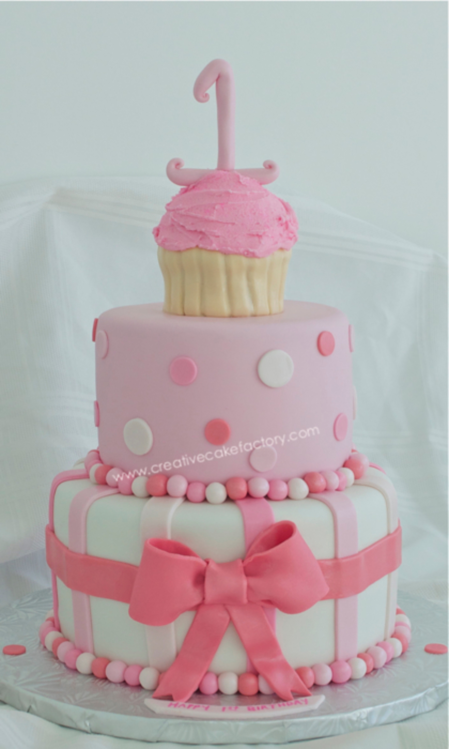 Cupcake 1St Birthday Cake - CakeCentral.com