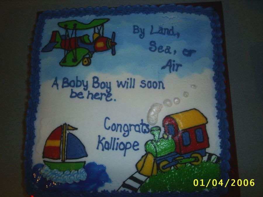 Baby Shower Primary Colors - CakeCentral.com