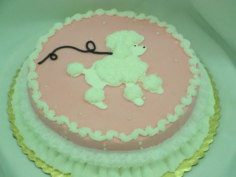Pink Poodle Cake - CakeCentral.com