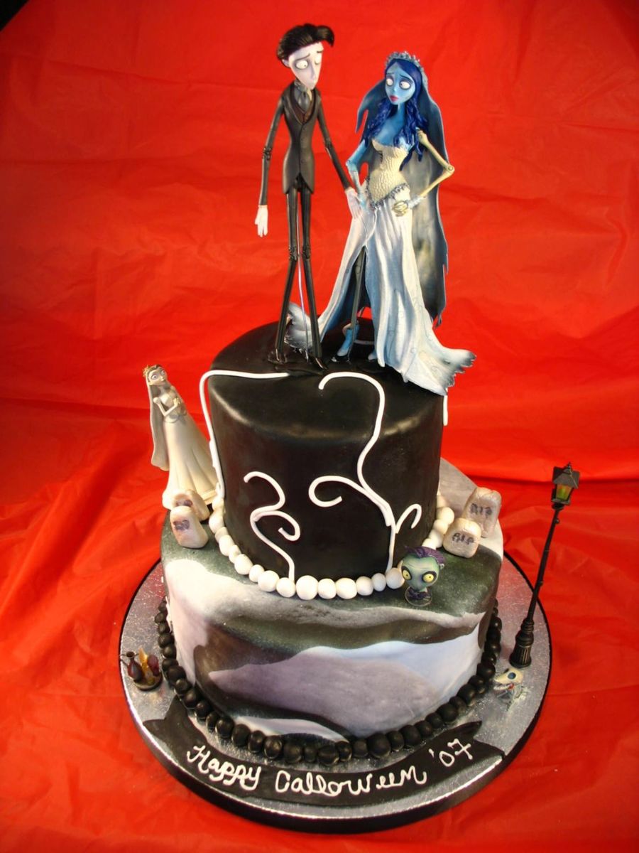 Corpse Bride Halloween Cake - CakeCentral.com