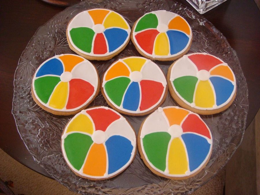 Beach Ball Cookies - CakeCentral.com