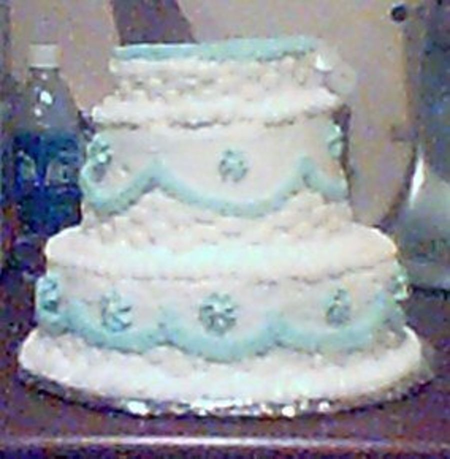 Basketweave And Ruffle - CakeCentral.com
