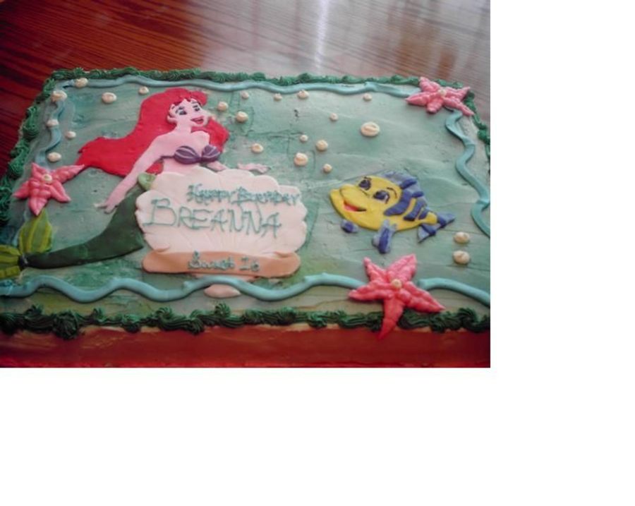 Little Mermaid Cake - CakeCentral.com