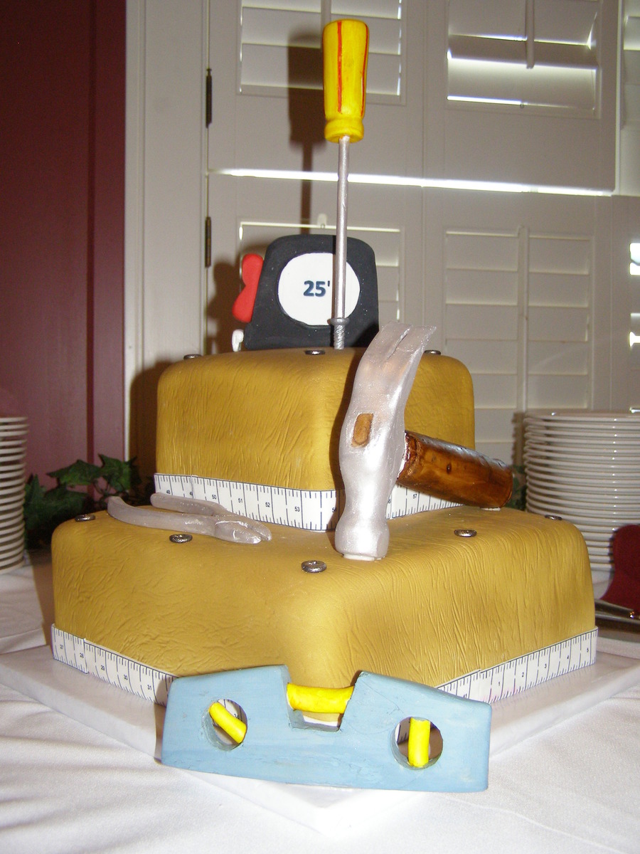 Grooms Cake For A Construction Worker - CakeCentral.com