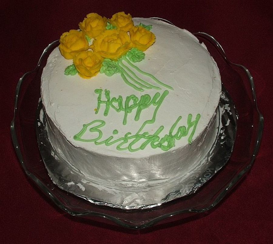 My 1St Layer Cake - CakeCentral.com