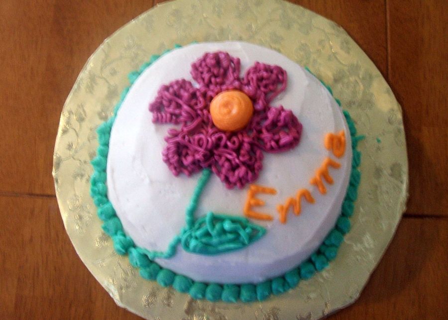 Flower Smash Cake - CakeCentral.com