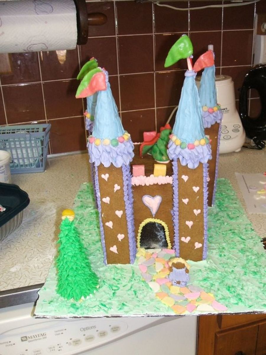 Gingerbread Castle - CakeCentral.com