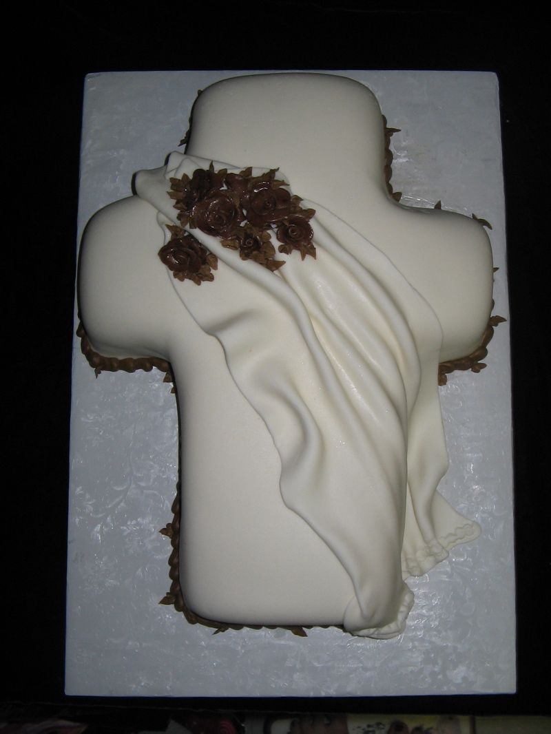 Fondant Draped Cross - CakeCentral.com