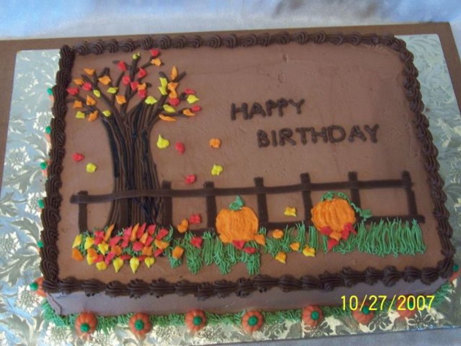 Birthday Cake For October - CakeCentral.com