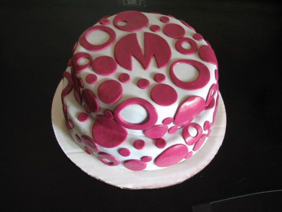 Circle Birthday Cake - CakeCentral.com