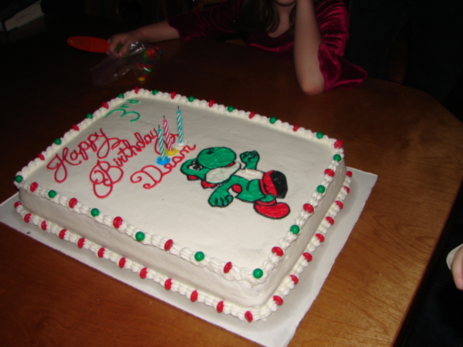 Yoshi Cake - CakeCentral.com