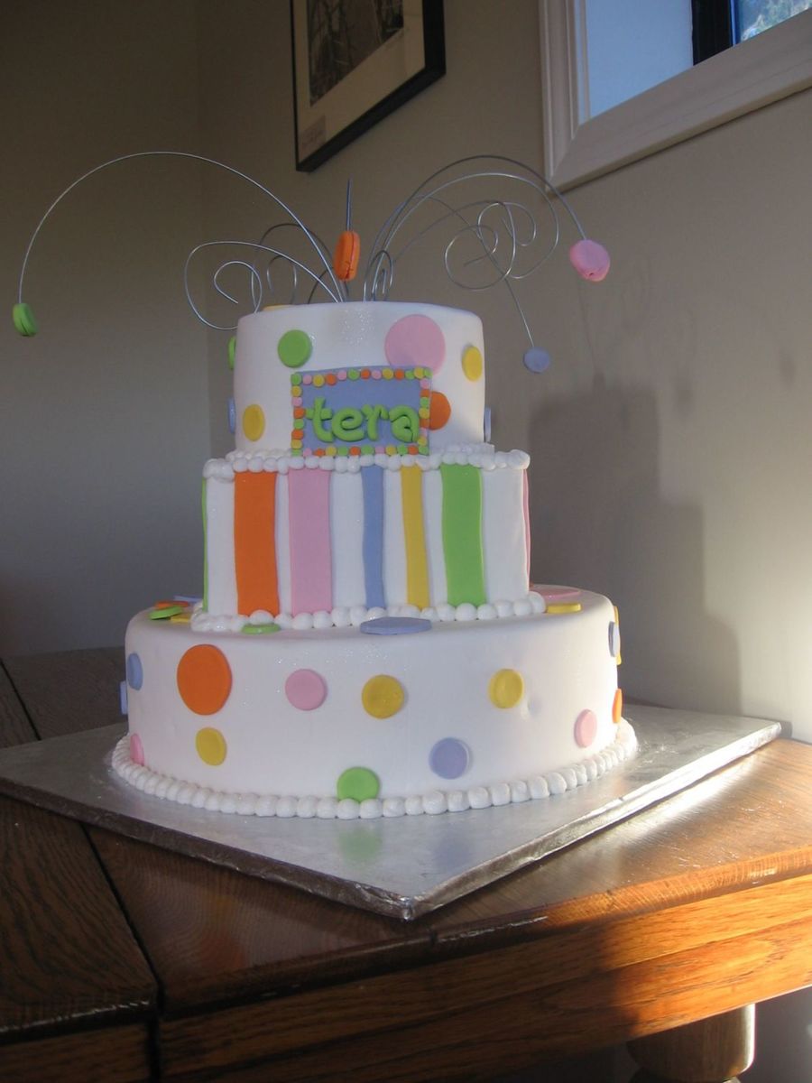 Tiered Graduation Cake - CakeCentral.com