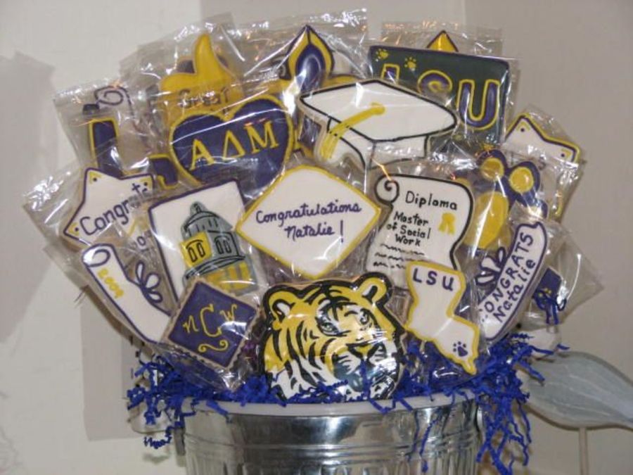 Lsu Graduation Cookie Bouquet - CakeCentral.com