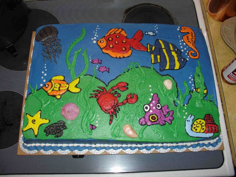 Aquatic Cake - CakeCentral.com