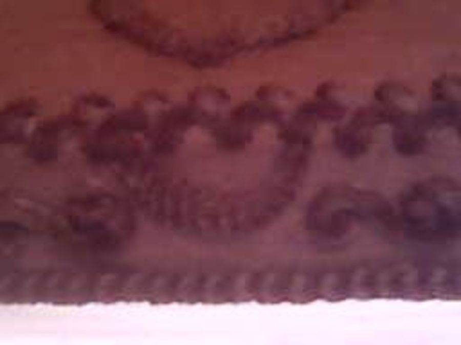 Just A Regular Chocolate Cake That I Was Practicing My Borders On.. - CakeCentral.com