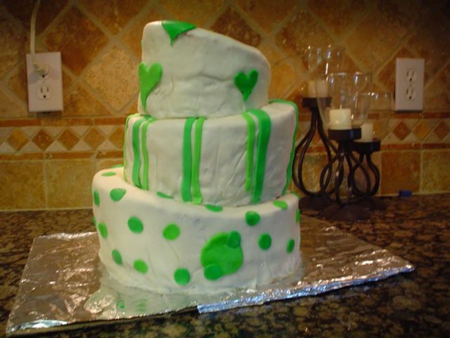 My 1St Fondant Topsy Curvy Cake - CakeCentral.com