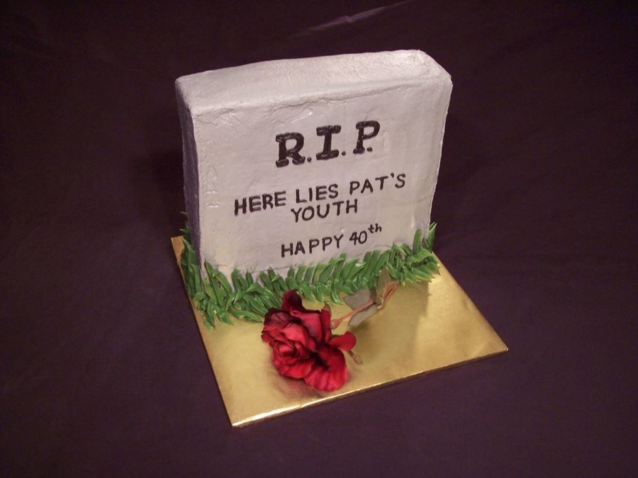 Headstone Cake - CakeCentral.com