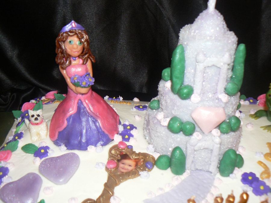 Ansley's Barbie & The Diamond Castle Cake - CakeCentral.com