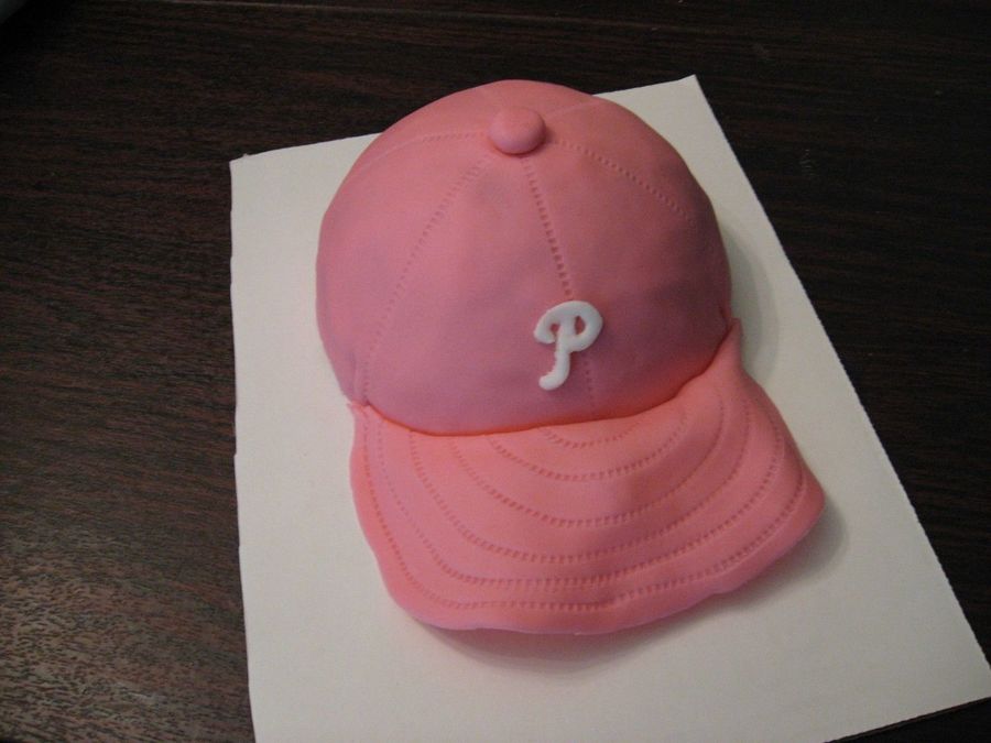 Pink Phillies Cap - CakeCentral.com