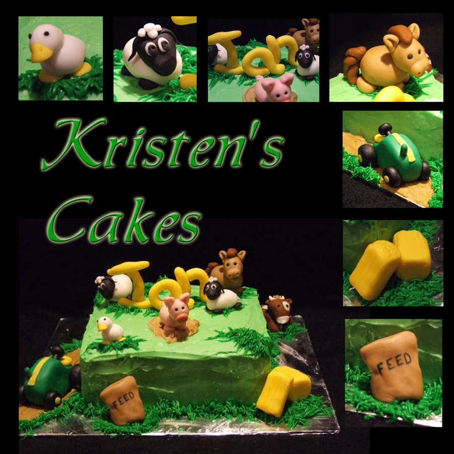 Farm Animal Bday - Tractor - CakeCentral.com