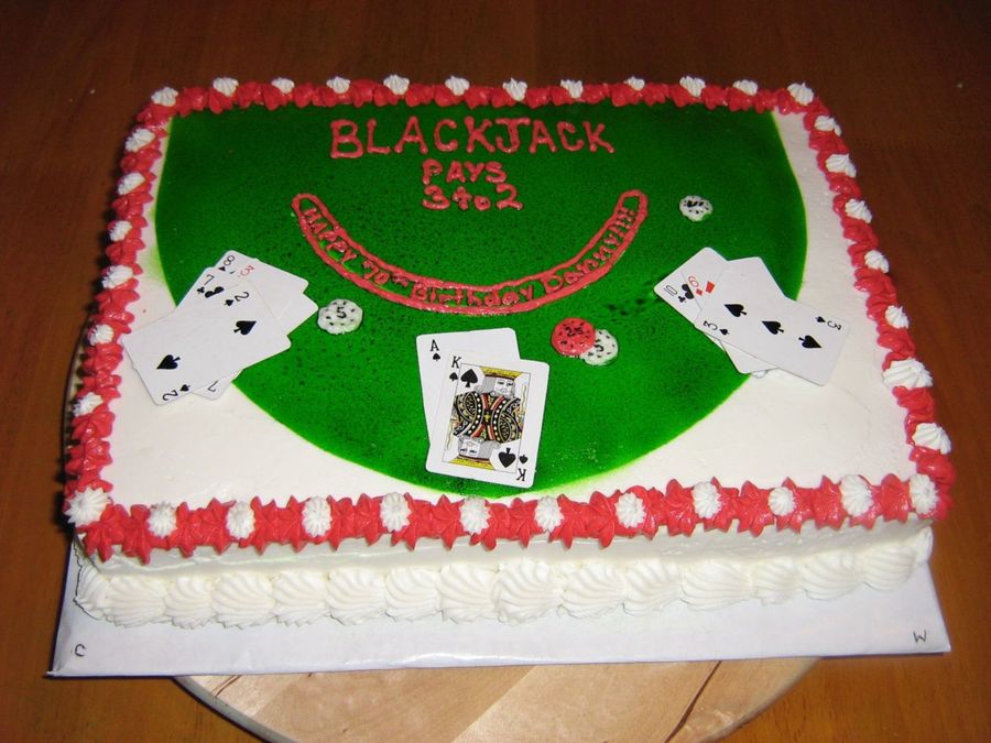 Blackjack/card Table - CakeCentral.com
