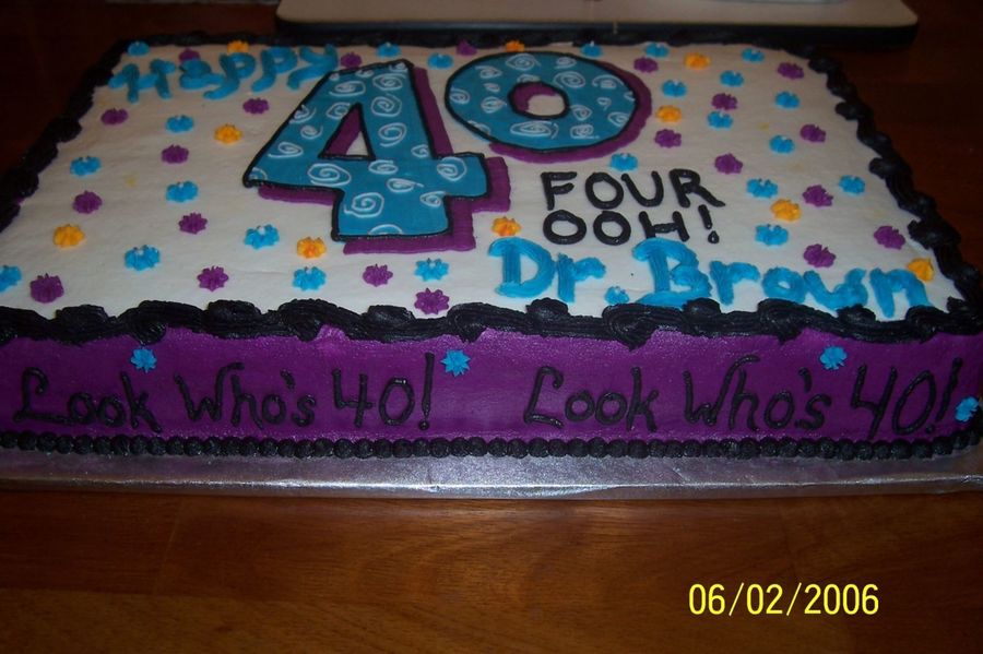 40Th - CakeCentral.com
