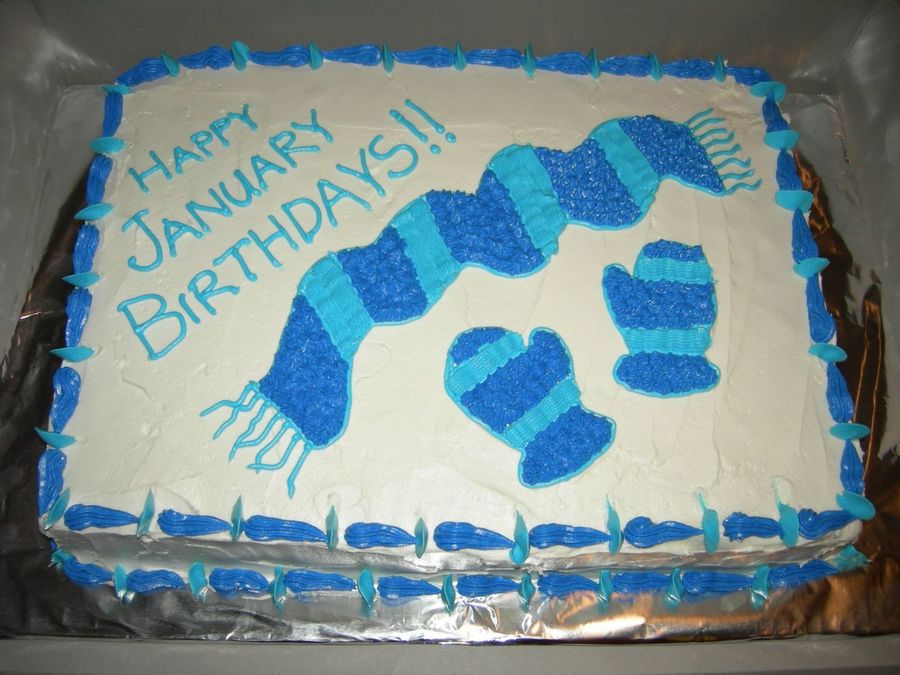 Staff Birthday Cake - January - CakeCentral.com